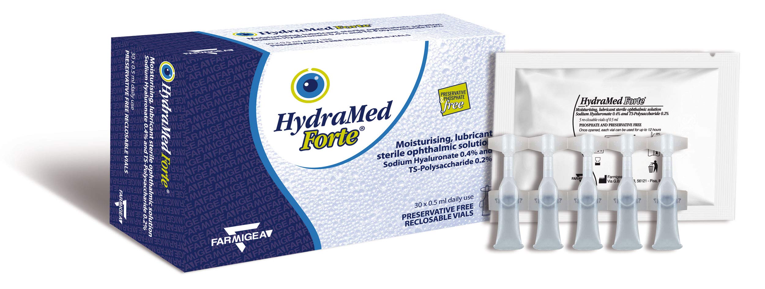 Buy HydraMed Forte Eye Drops 30 x 0.5ml Daily Dose Units Online at ...