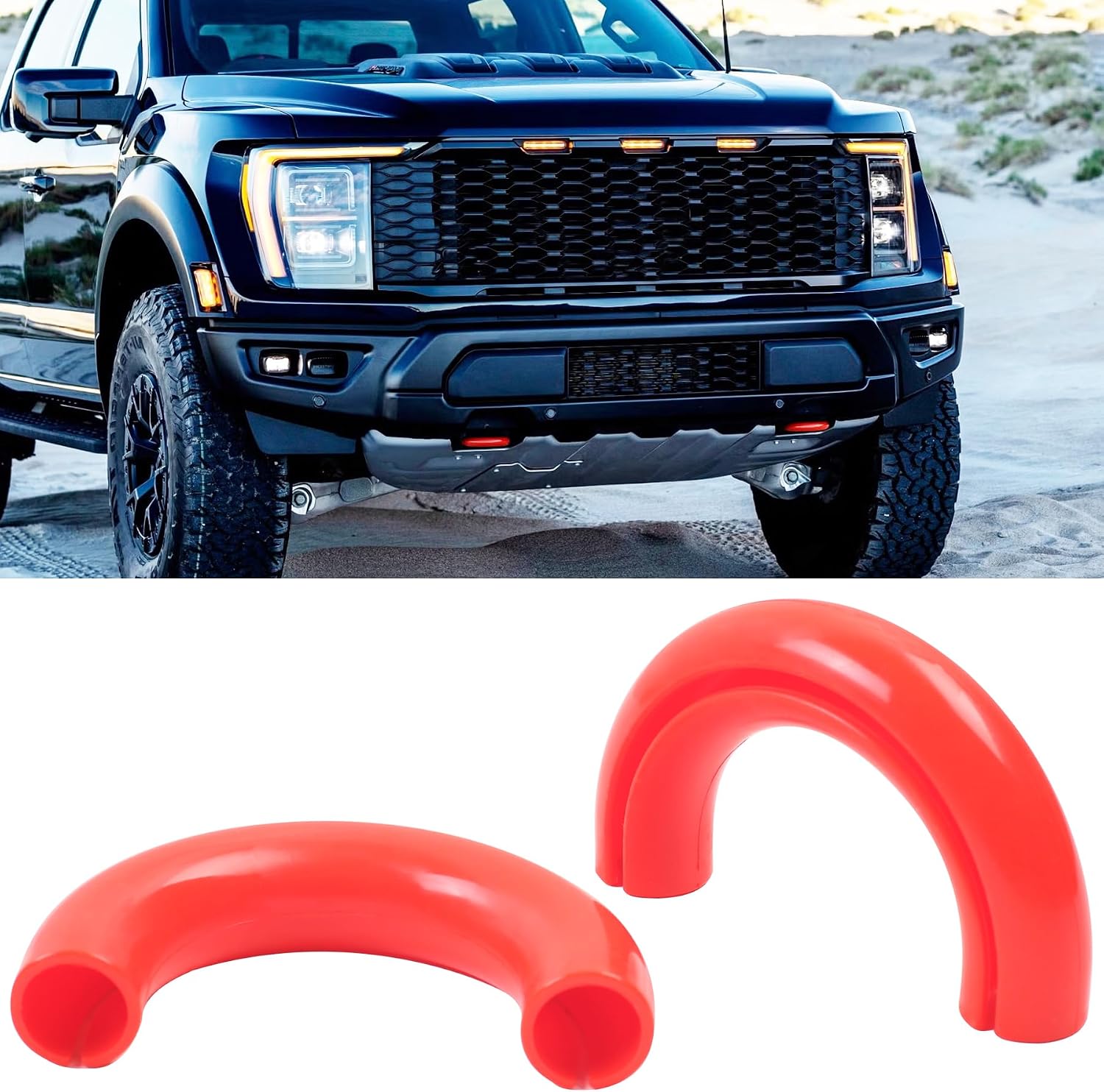 Front Tow Hooks Hitch Cover, Compatible with Ford F150 2004-2024 ...