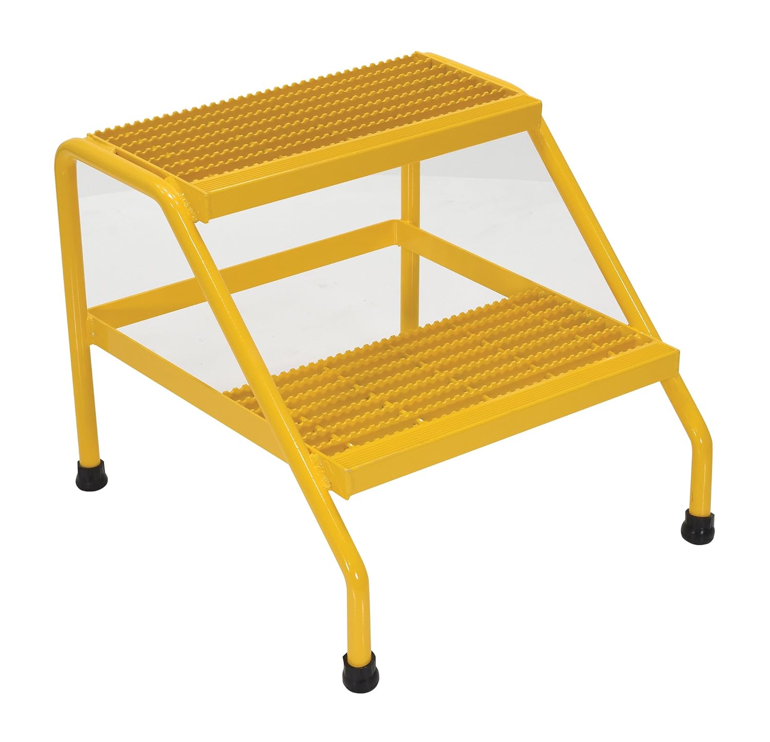 Amazon.com: Vestil SSA-2-Y Aluminum Step Stand - 2 Step Welded, Yellow ...