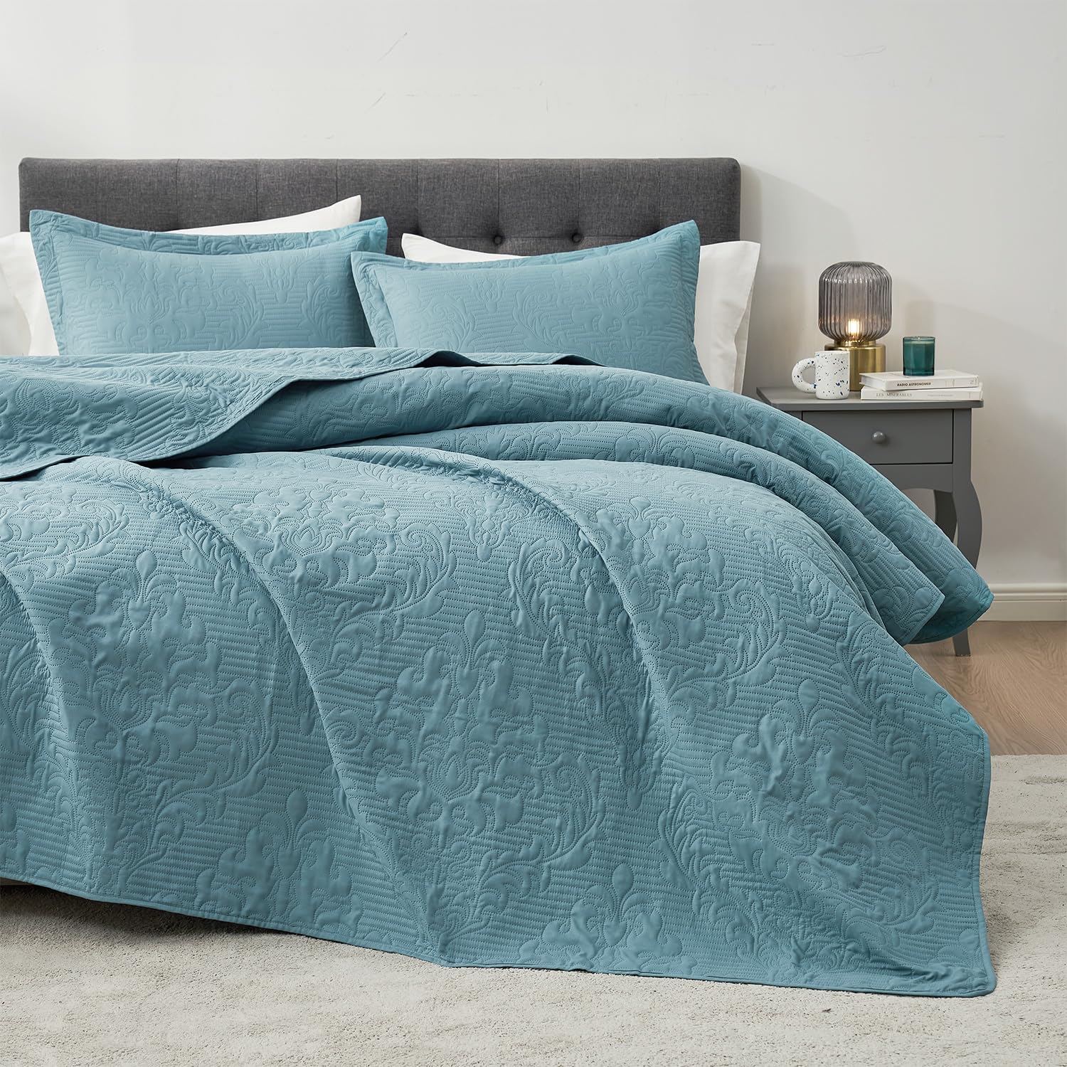 Hansleep Quilt Set Ultrasonic Lightweight Bed Decor Coverlet Set ...