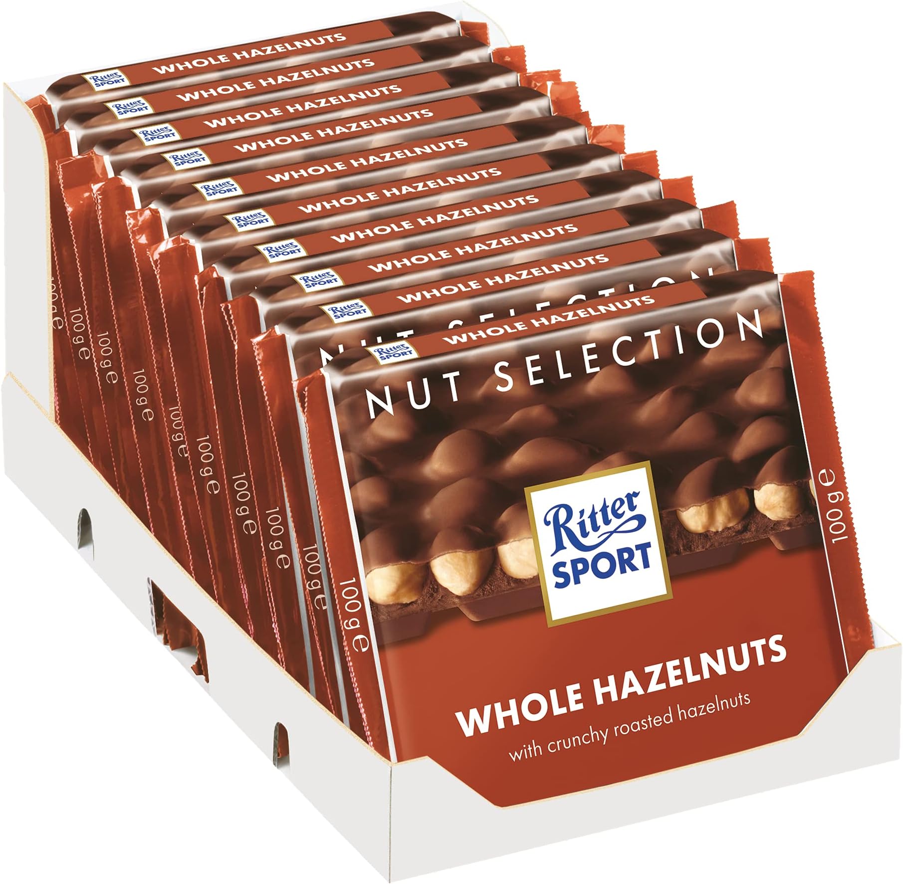 Amazon.com : Ritter Sport Chocolate Bars with Nuts (Dark Chocolate with ...