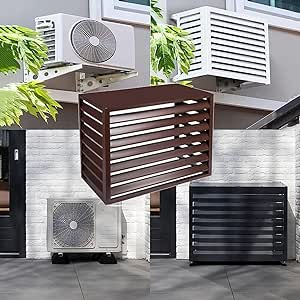 Amazon.com: Air Conditioner Cover Space Divider Flower Stand, Outdoor ...