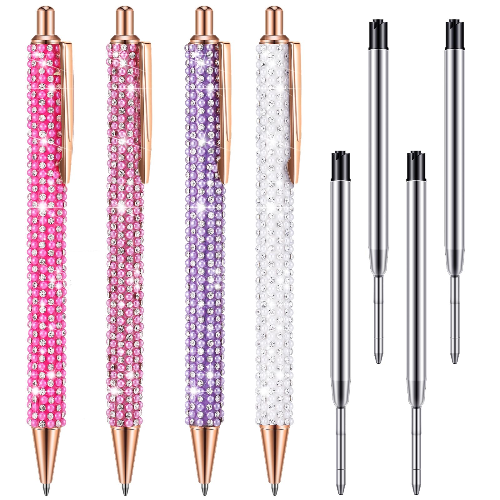 Amazon.com : Ireer 4 Pcs Bling Pen Rhinestone Pen Sparkly Pens for ...