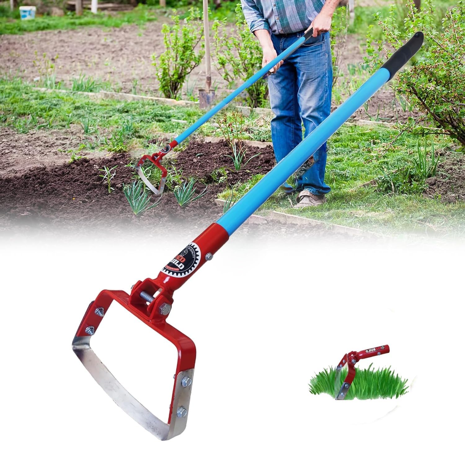 REDBUILD™ Heavy Duty Hand Weeder with Handle (4 Feet Handle) | Manual ...