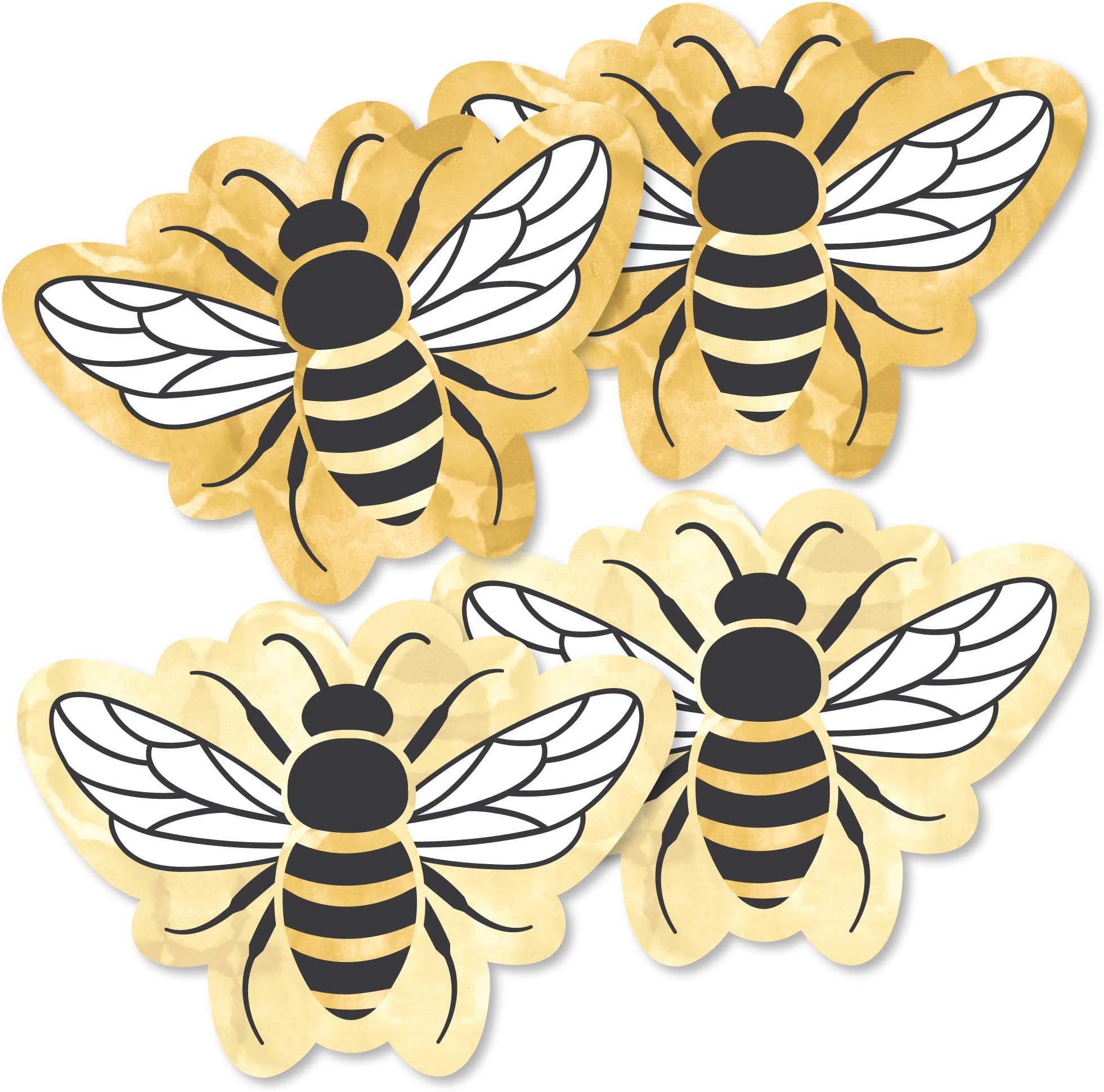Amazon.com: Bee Cutout Shapes - 20 Pieces - for Craft, Decoration ...