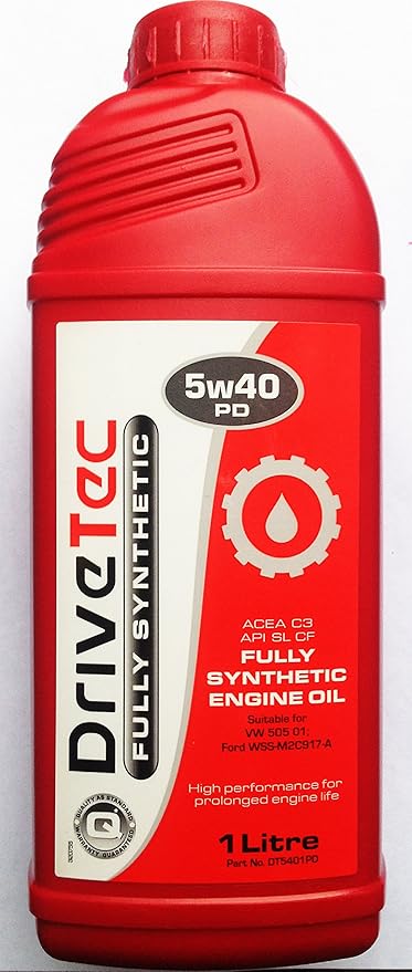 Drivetec 5w40 PD Fully Synthetic Engine Oil 1 Litre : Amazon.co.uk ...