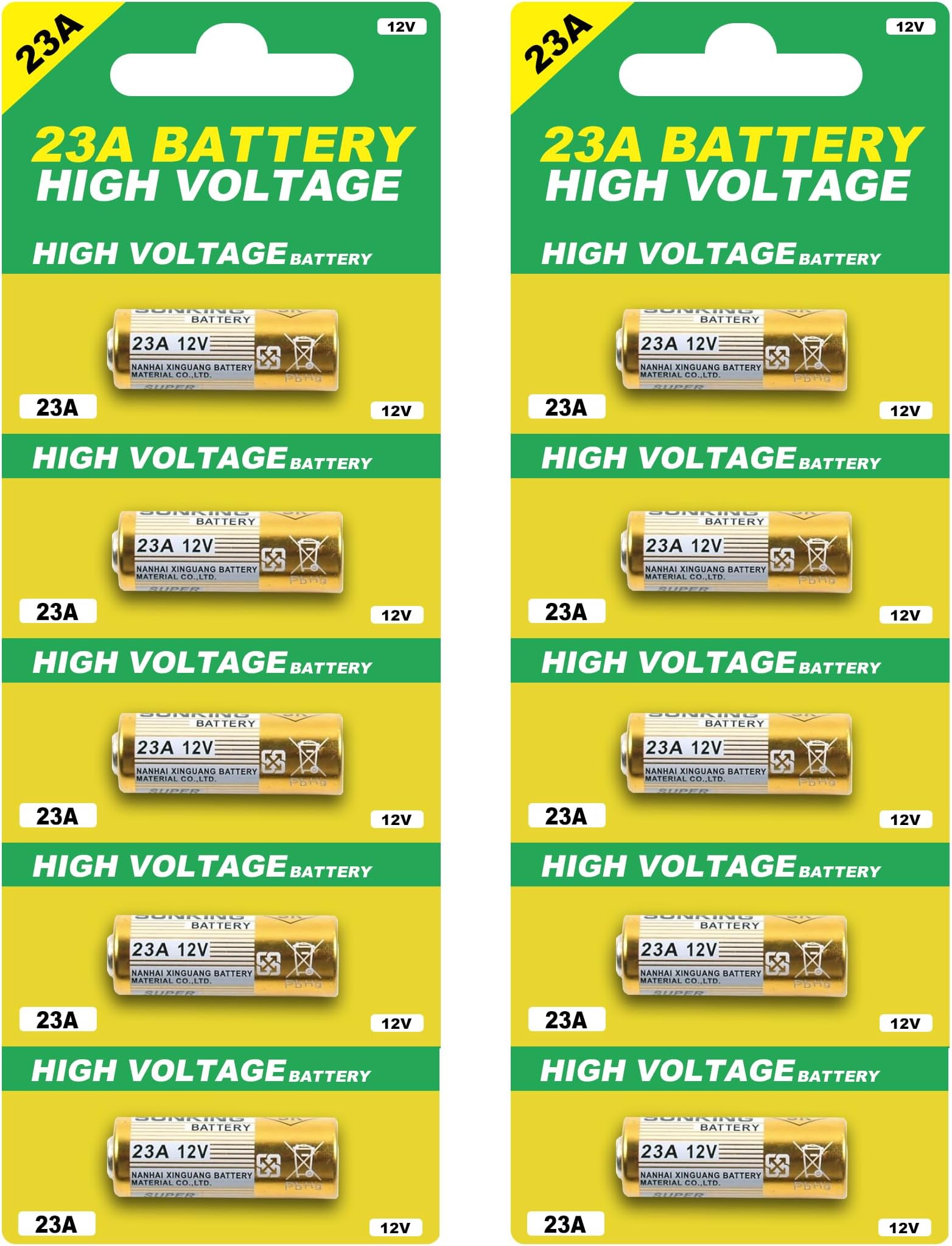Alkaline Battery 23A/27V 12V - Pack of 5 TP23AE/TP27AE (23A 12V ...