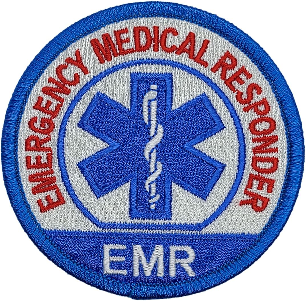 Amazon.com: EMR Emergency Medical Responder Embroidered Patch - 3 X 3 ...