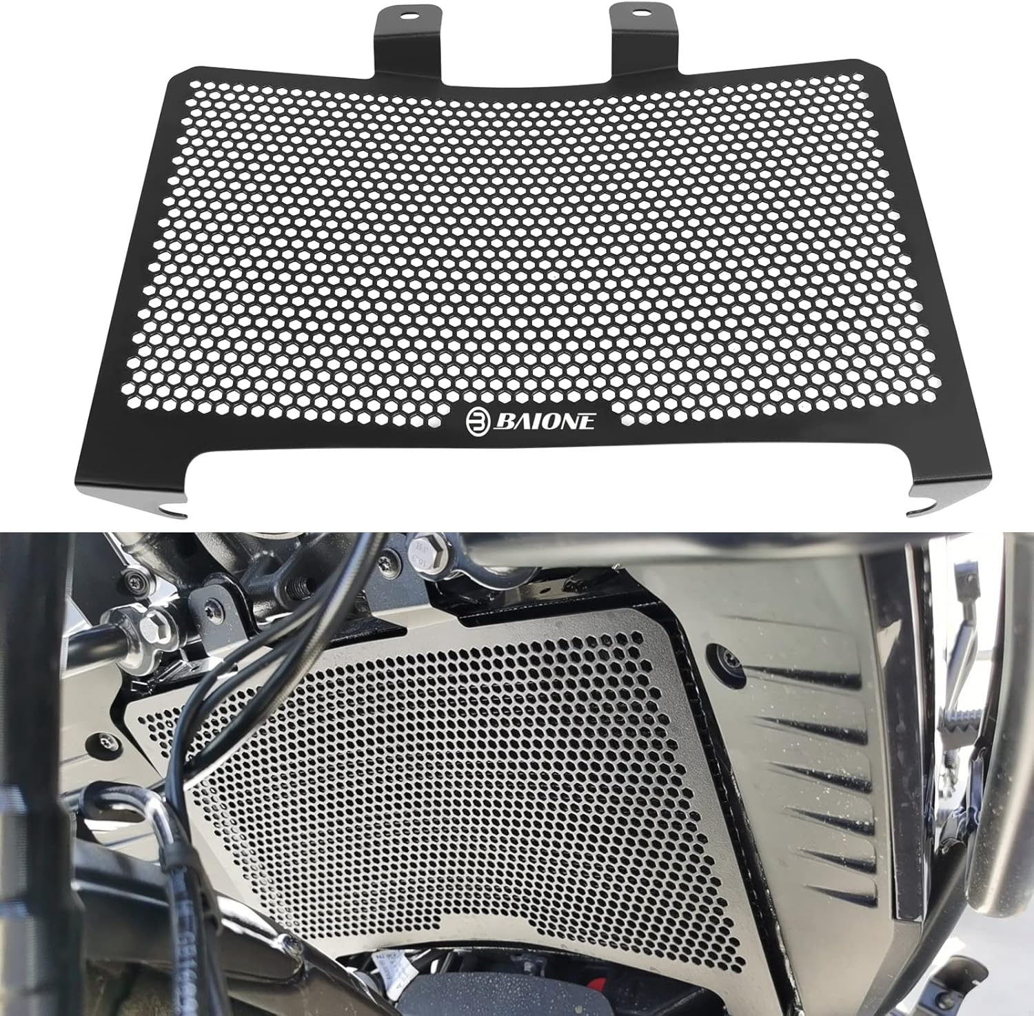 Amazon.com: BAIONE Radiator Grille Guard Cover Compatible with Harley ...