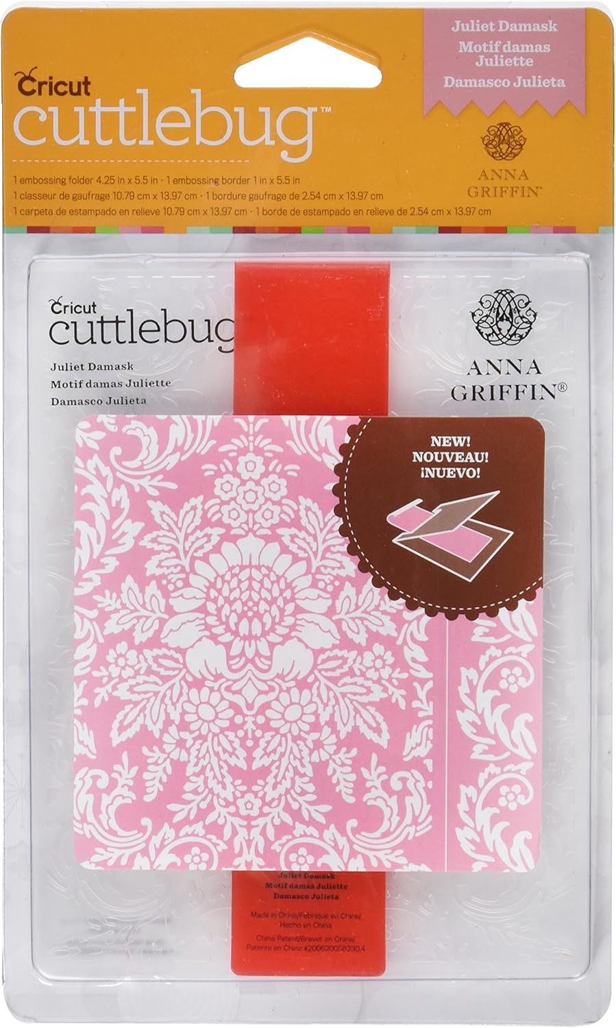 Amazon.com: Cuttlebug A2 Embossing Folder/Border Set-Anna Griffin ...