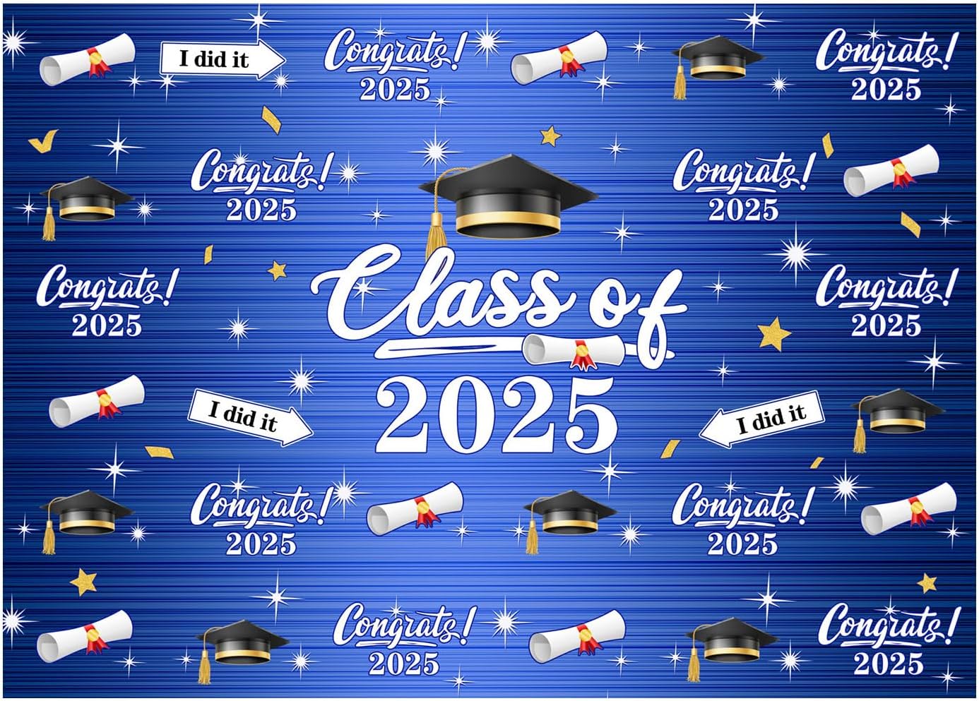Amazon.com : SJOLOON Class of 2025 Backdrop Graduation Photo Backdrop ...