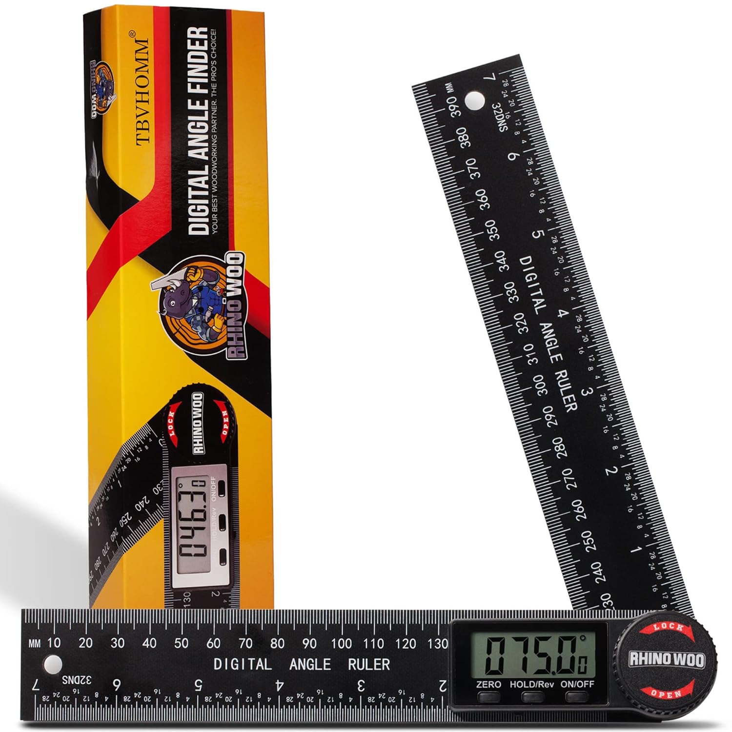Digital Angle Finder Protractor, Angle Finder Ruler with 7inch/200mm ...