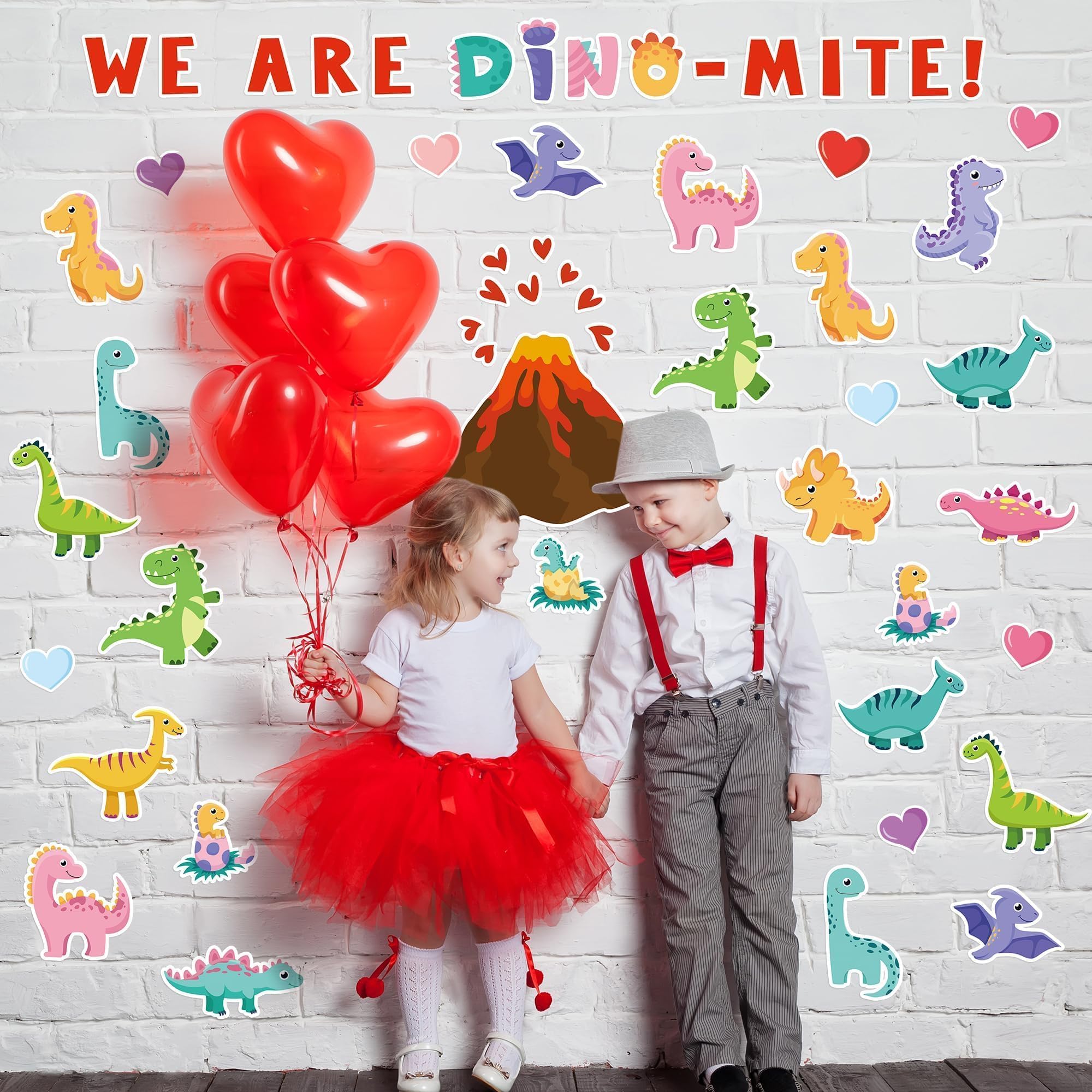 Snapklik.com : Valentines Dinosaur Bulletin Board - 127Pcs We Are Dino ...