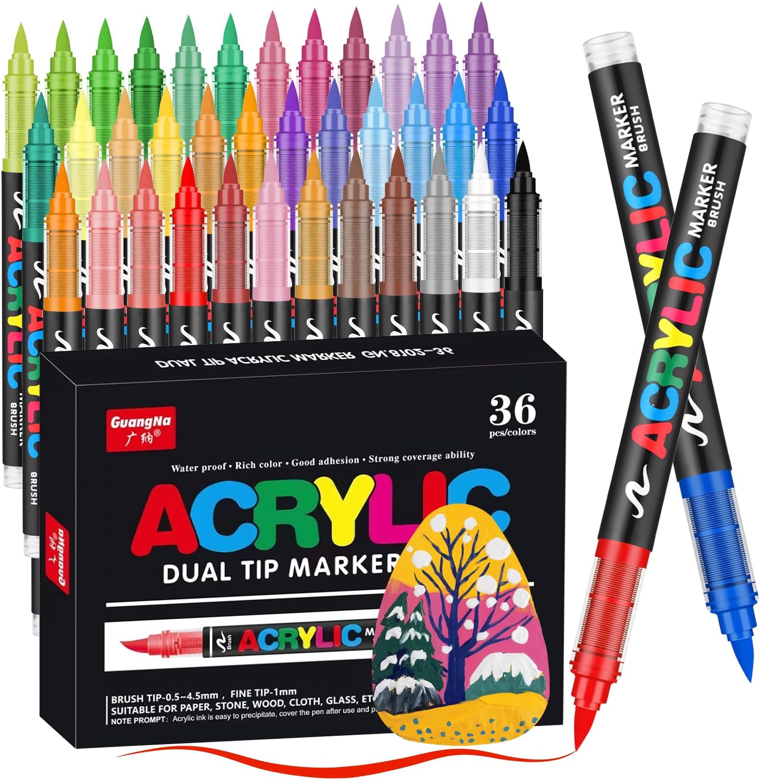 Amazon.com: WINSONS 24 Colors Direct Liquid Ink Markers Set – Permanent ...