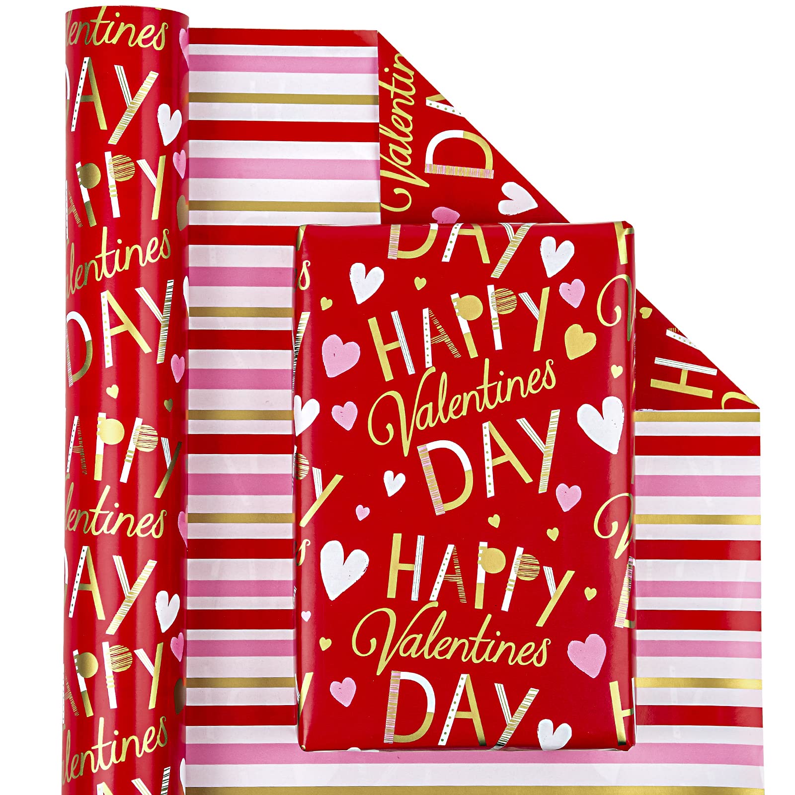 Snapklik.com : WRAPAHOLIC Reversible Valentines Day Wrapping Paper ...