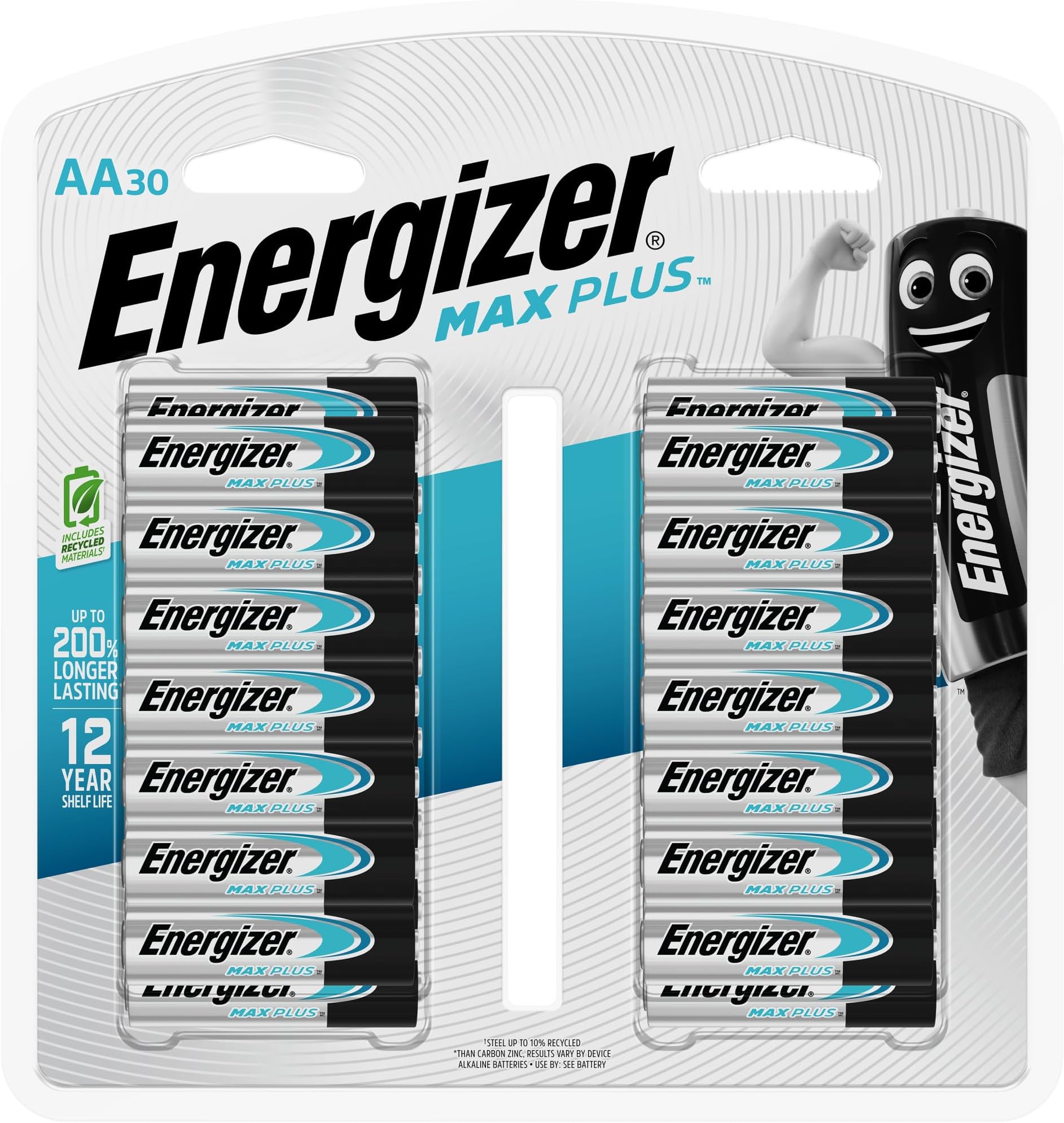 Energizer Rechargeable Batteries AAA, Recharge Power Plus, Pack of 4 ...