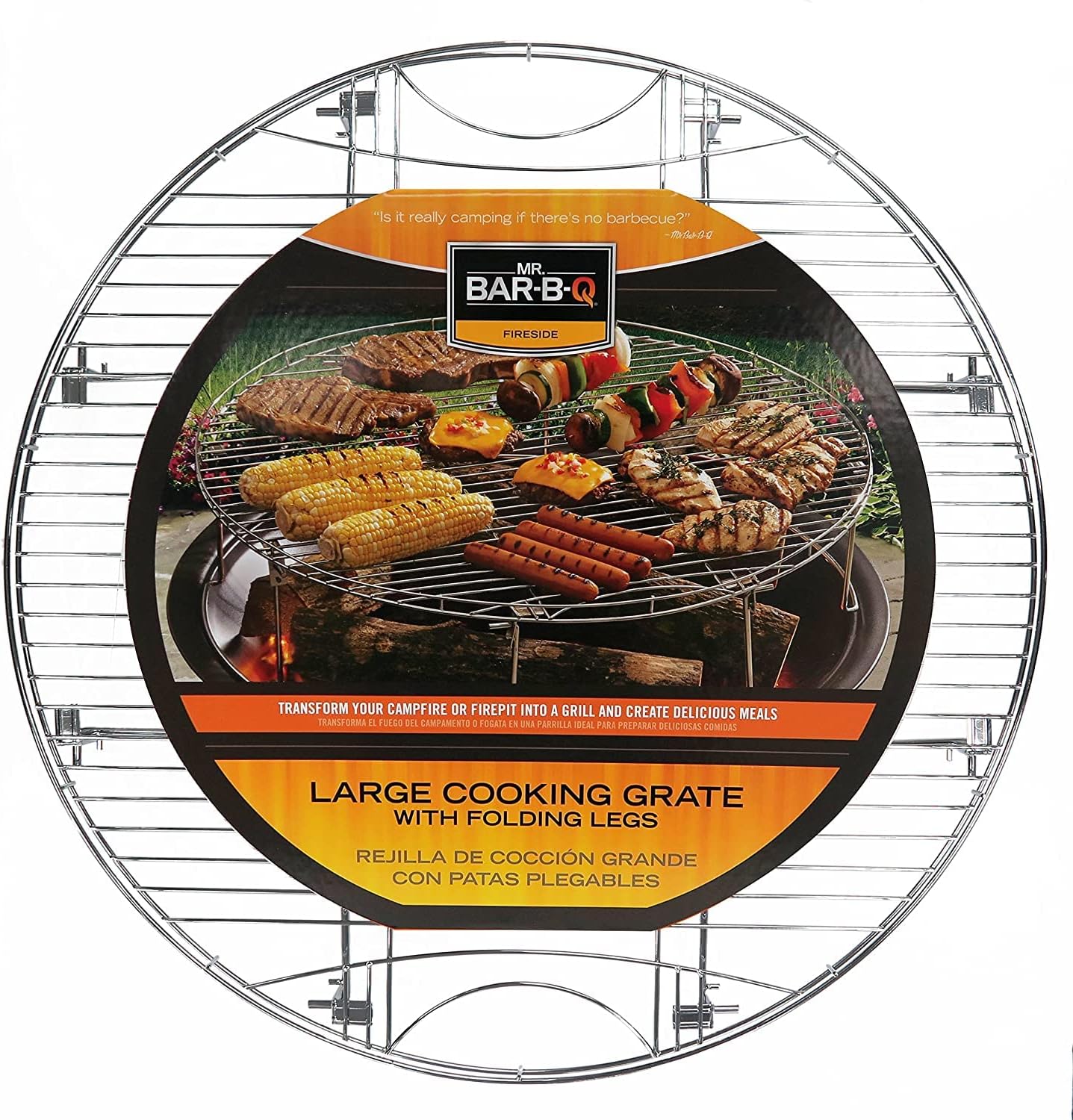 Amazon.com : onlyfire Round Fire Pit Grate with 4 Legs for Outdoor ...