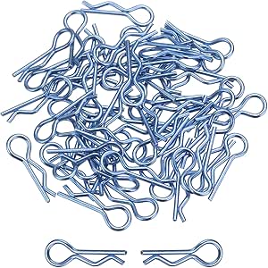 Amazon.com: DMiotech 50Pcs Body Clips Bent, Blue Universal RC Body ...
