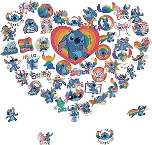 Amazon.com: 50Pcs Stitch Stickers, Kids Teens Adults Lovely Colorful ...
