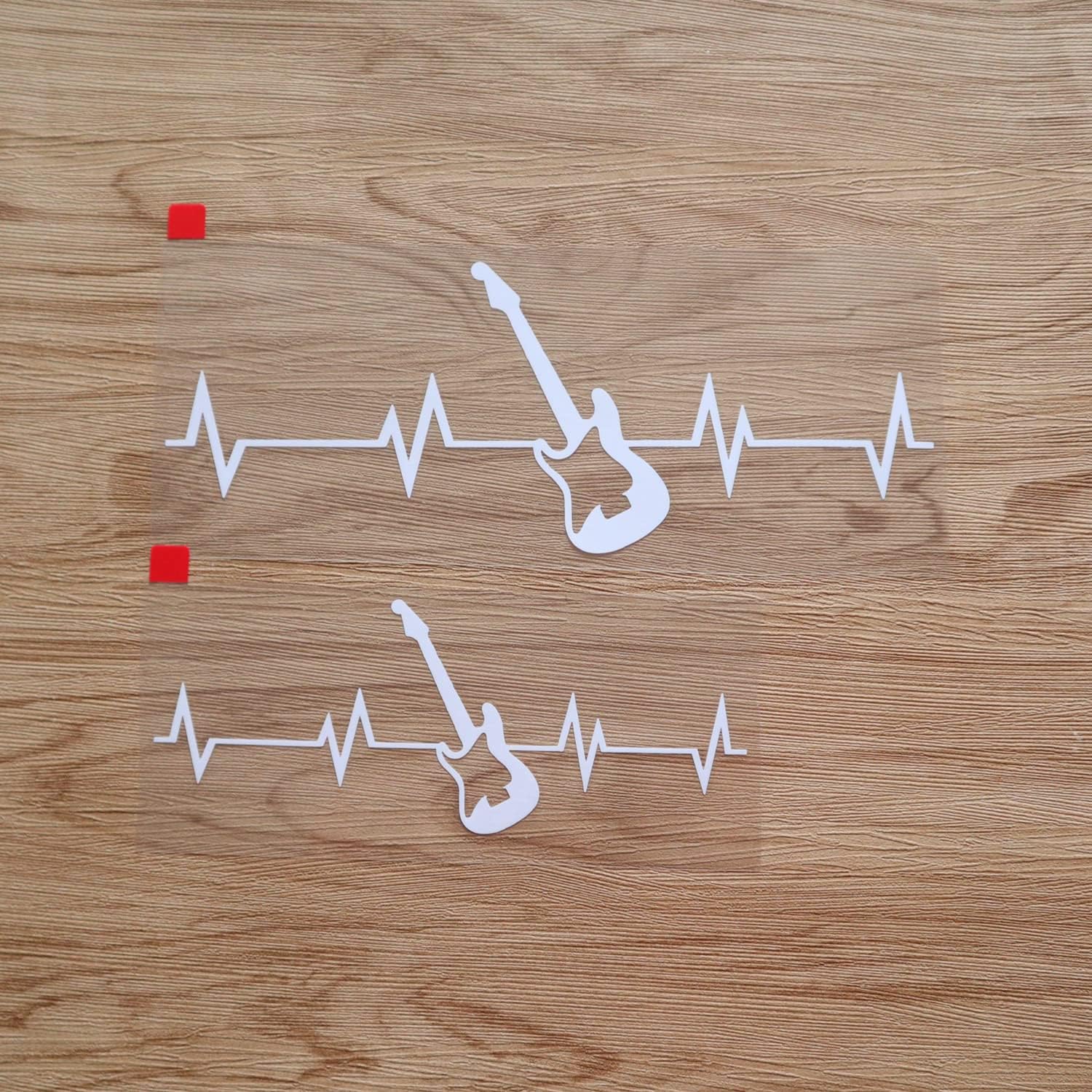 Amazon.com - Electric Guitar Love Music Heartbeat Lifeline Sticker ...