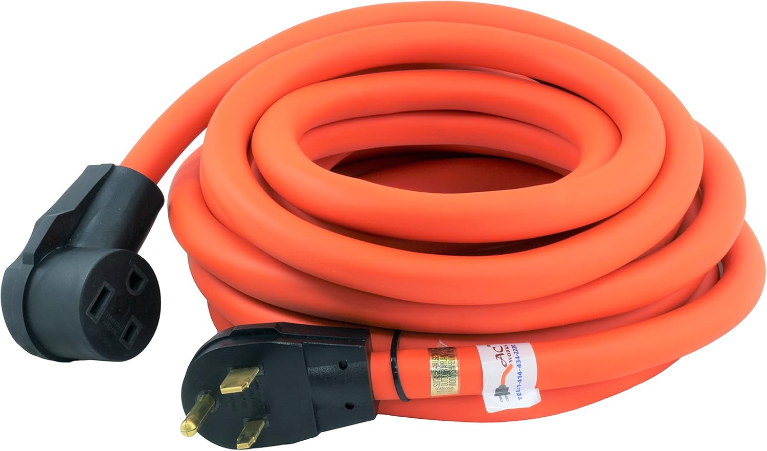 Amazon.com: AC WORKS Heavy Duty Durable Extension Cord (25FT NEMA 6-50 ...
