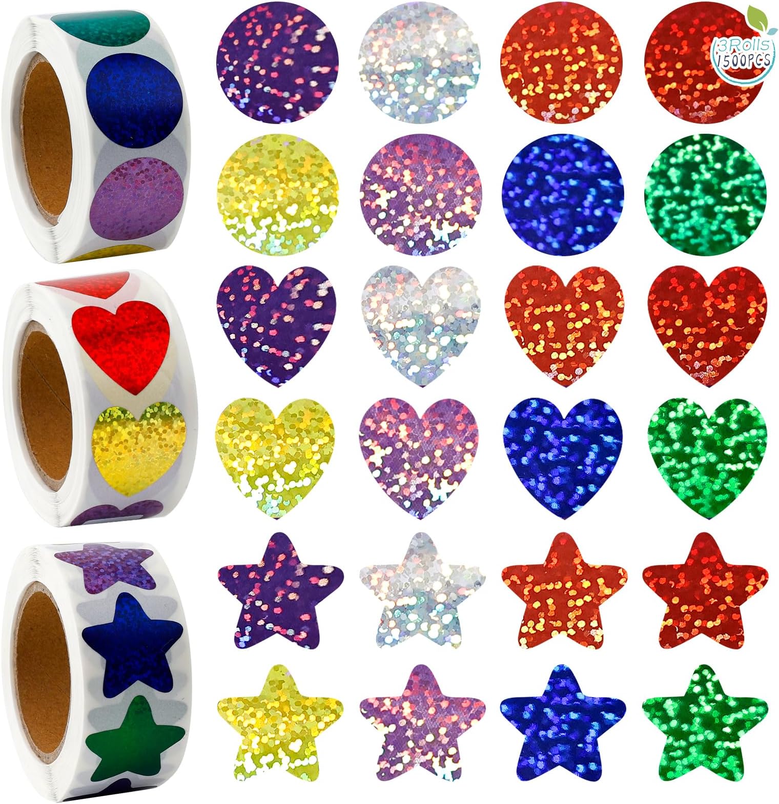 Apli Kids 13529 Pochette 6 feuilles de gommettes métallisées ...