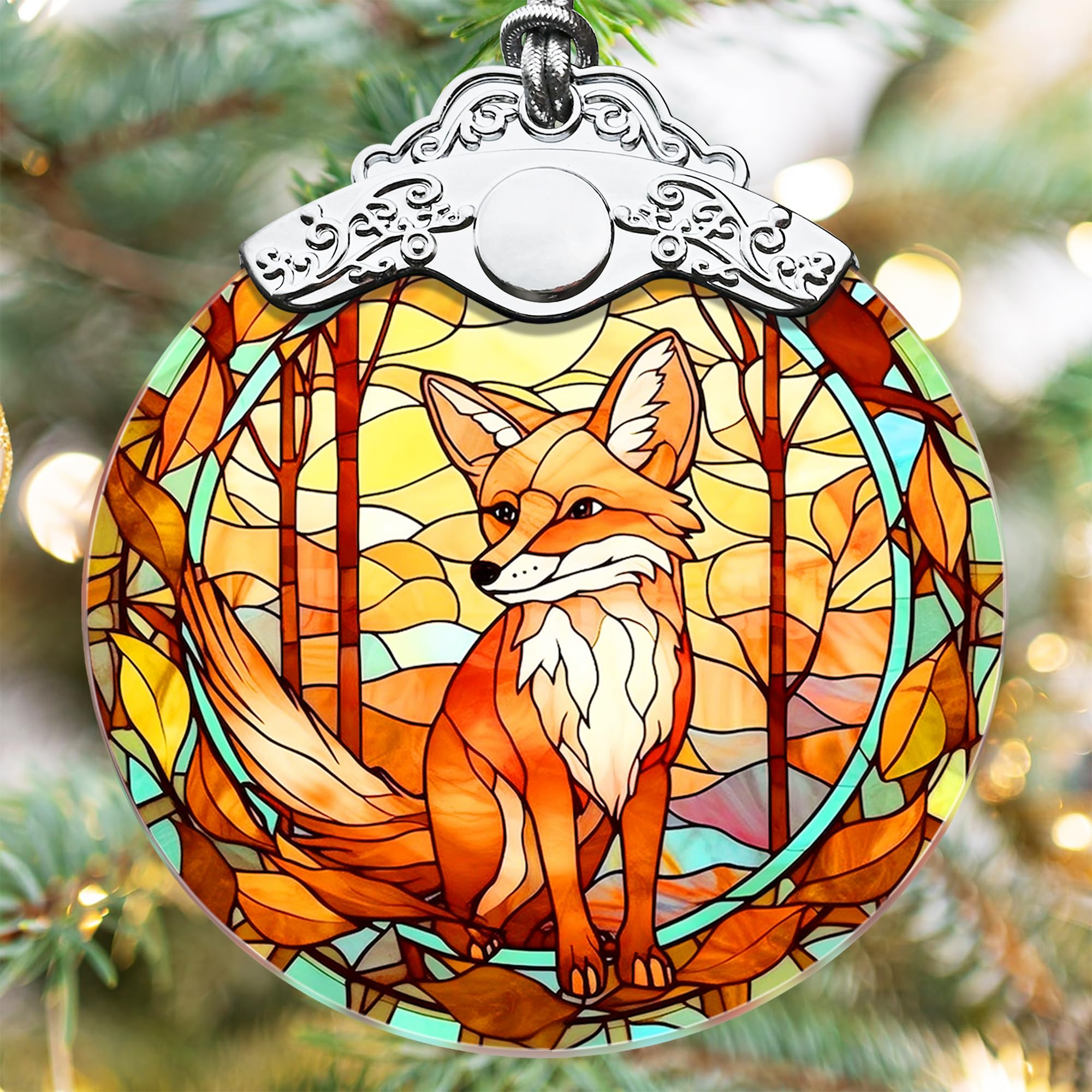 Amazon.com: Touber 2024 Christmas Ornament, Fox Christmas Ornament, Fox ...