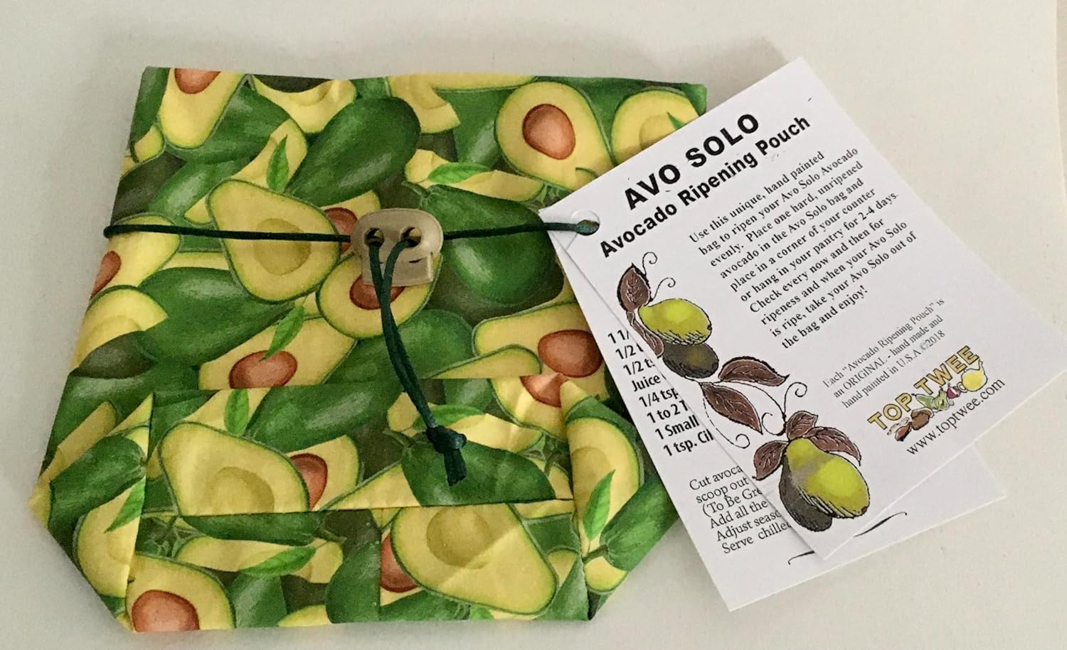Amazon.com: Avocado Bag Cozy For Ripening A Single Avocado Avo Solo ...