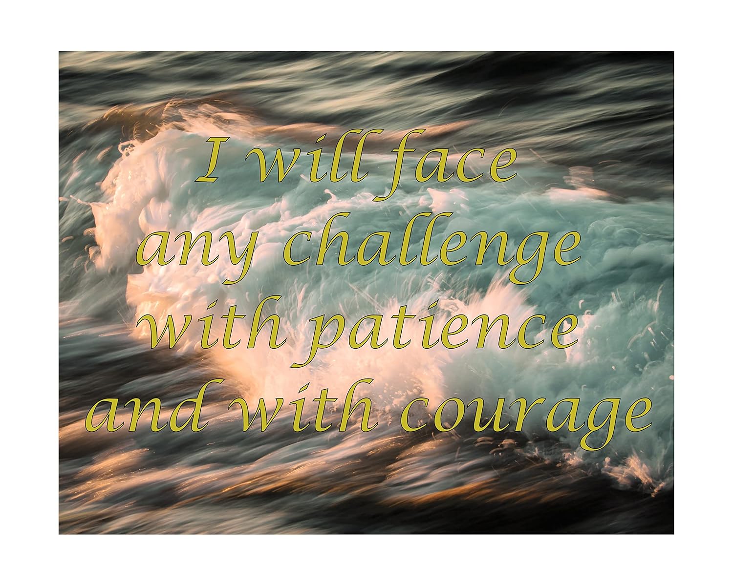 Amazon.com: Daily Affirmation -I will face any challenge–Positive ...