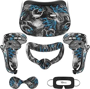 Amazon.com: AIXOTO VR Accessories for Oculus Quest 2, Silicone Face ...