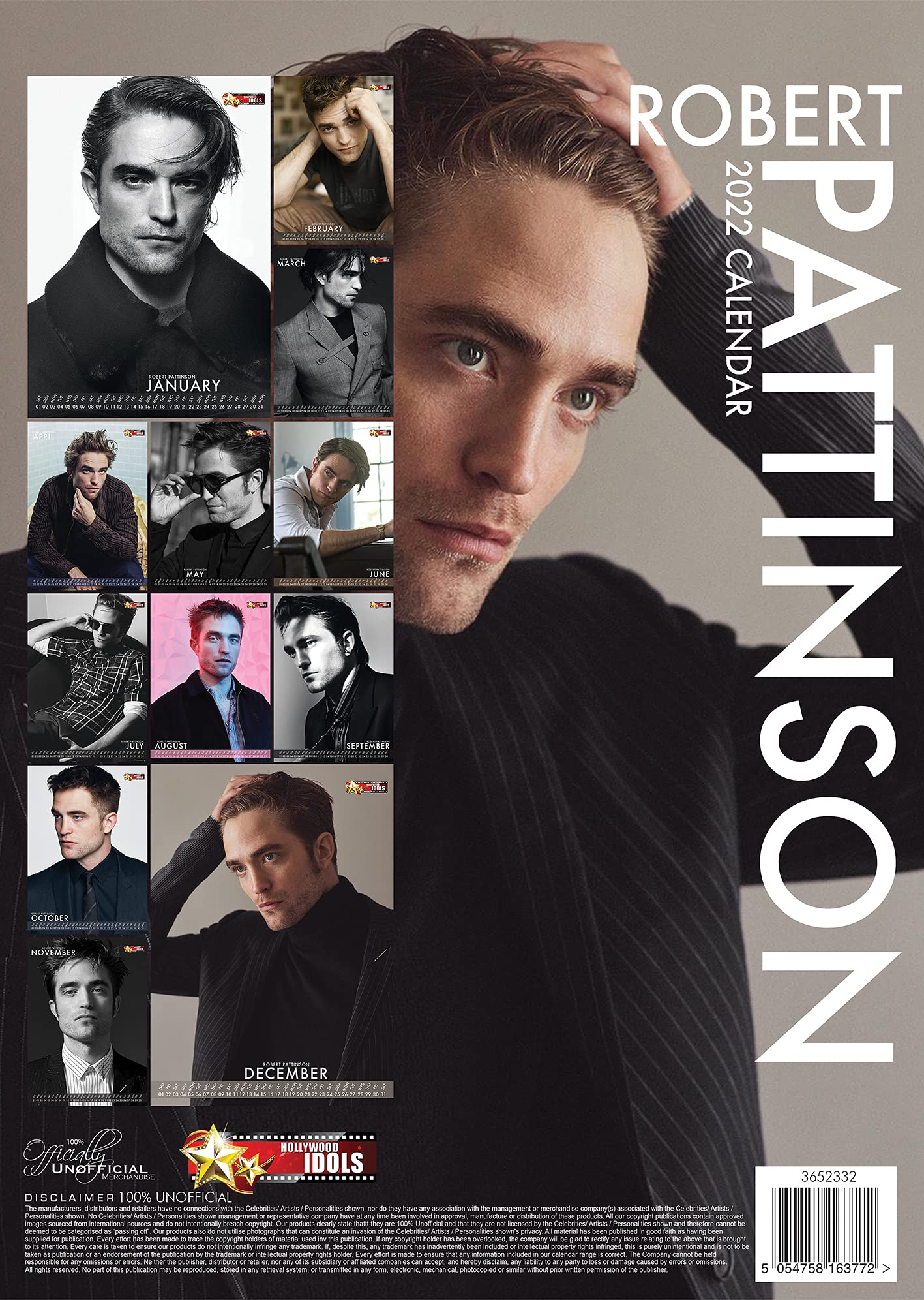 Robert Pattinson 2022 Calendar