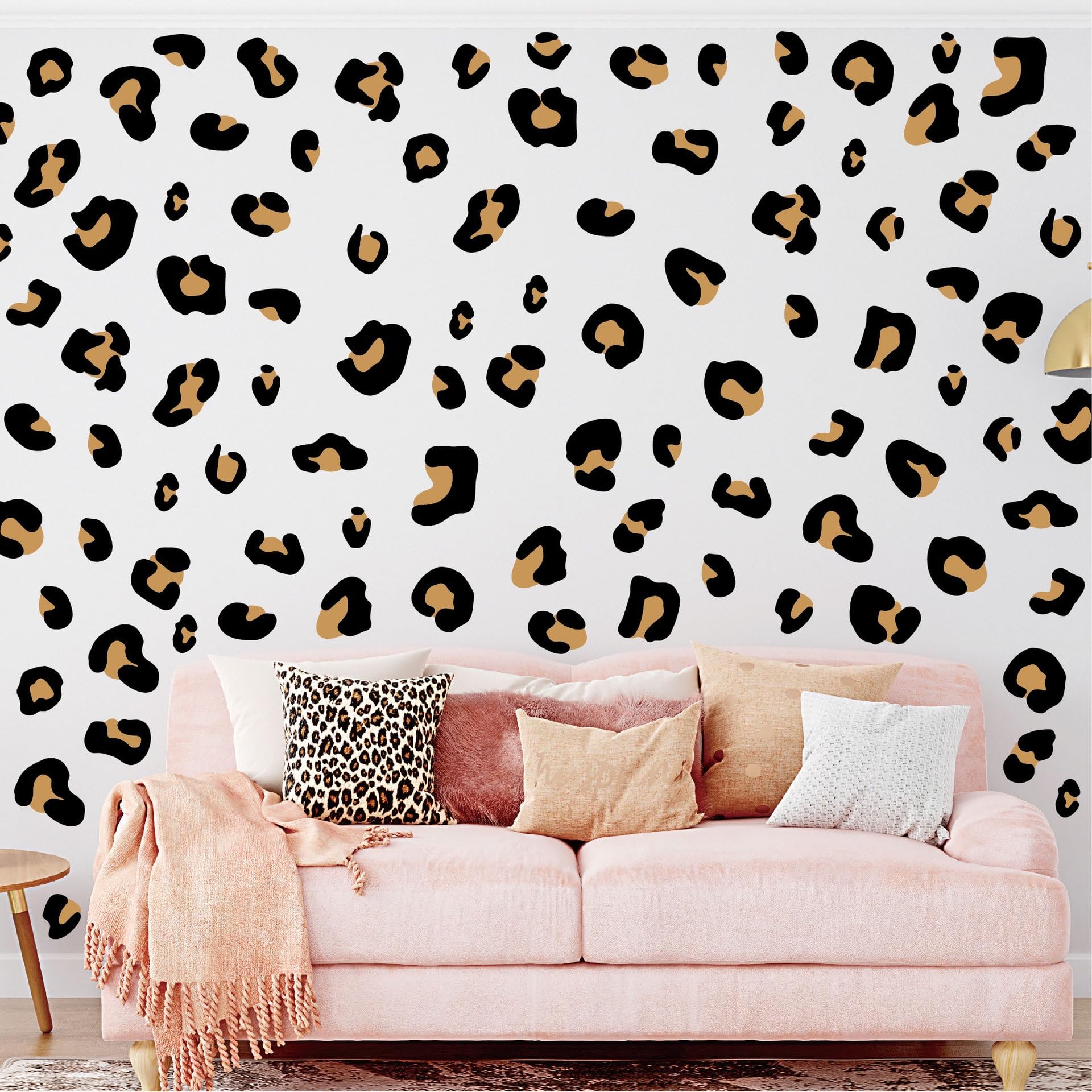 Amazon.com: 12 Sheets 348 Pcs Leopard Print Wall Decal Leopard Print ...