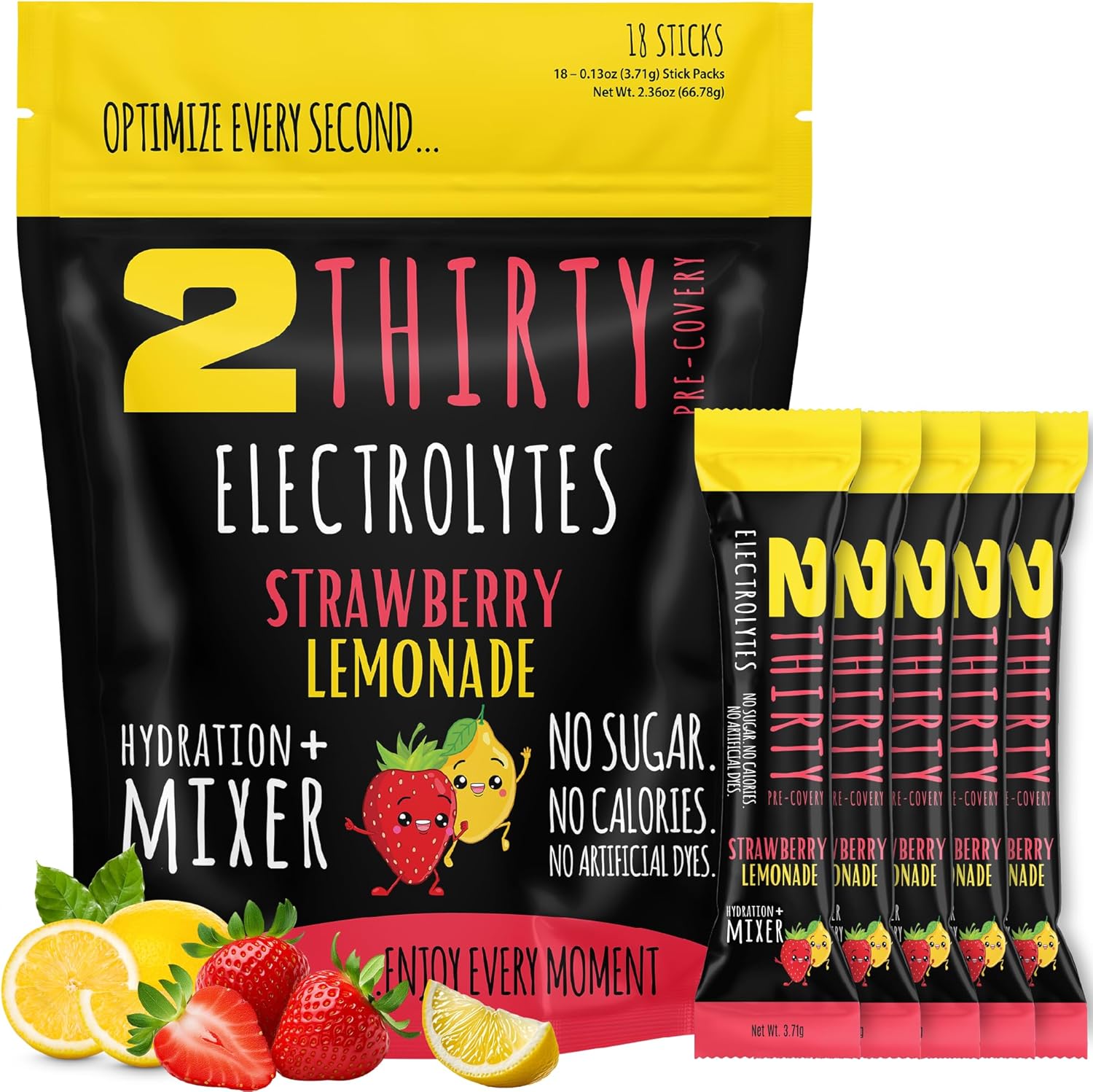 Amazon.com: 2THIRTY Hydration & Precovery Mixer | No Sugar, Zero ...