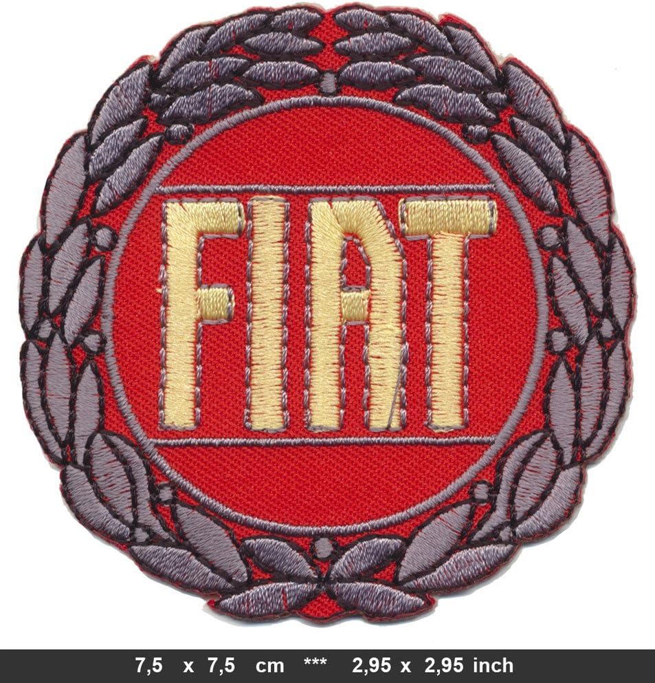 Amazon.com: FIAT Iron Sew On Cotton Patches Auto Cars Italy Vintage ...