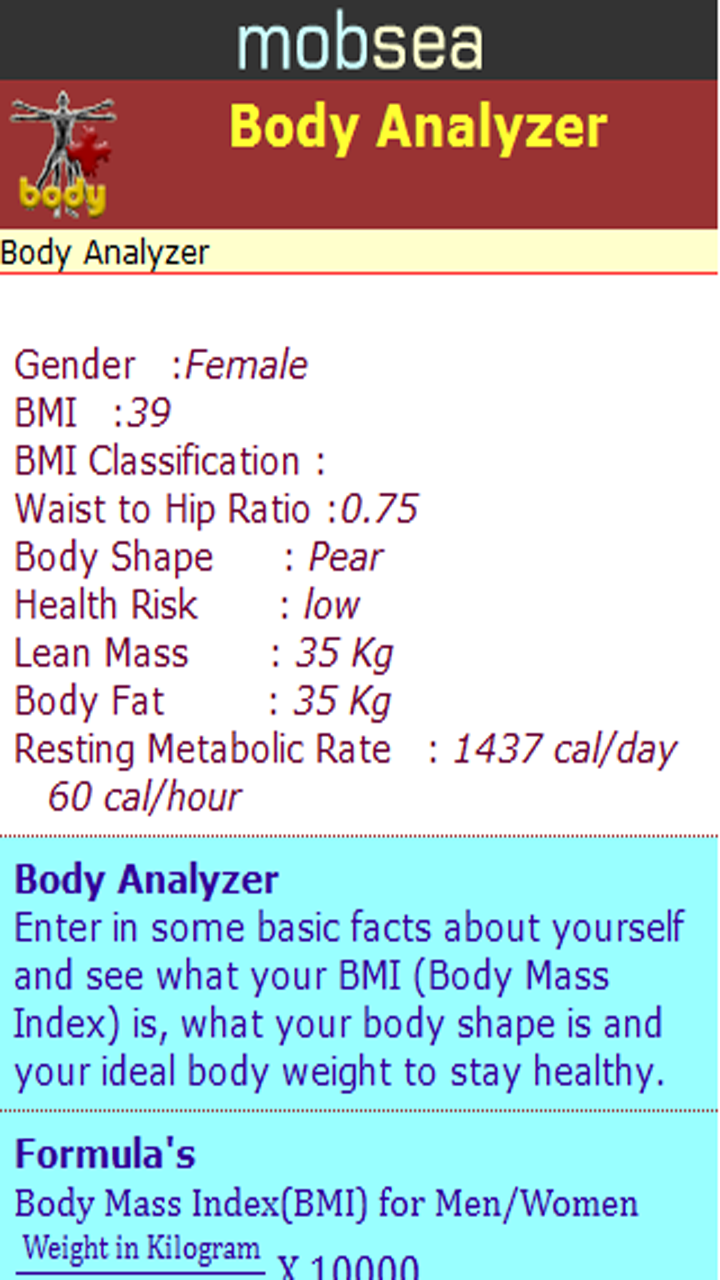 Body Analyzer - App on Amazon Appstore