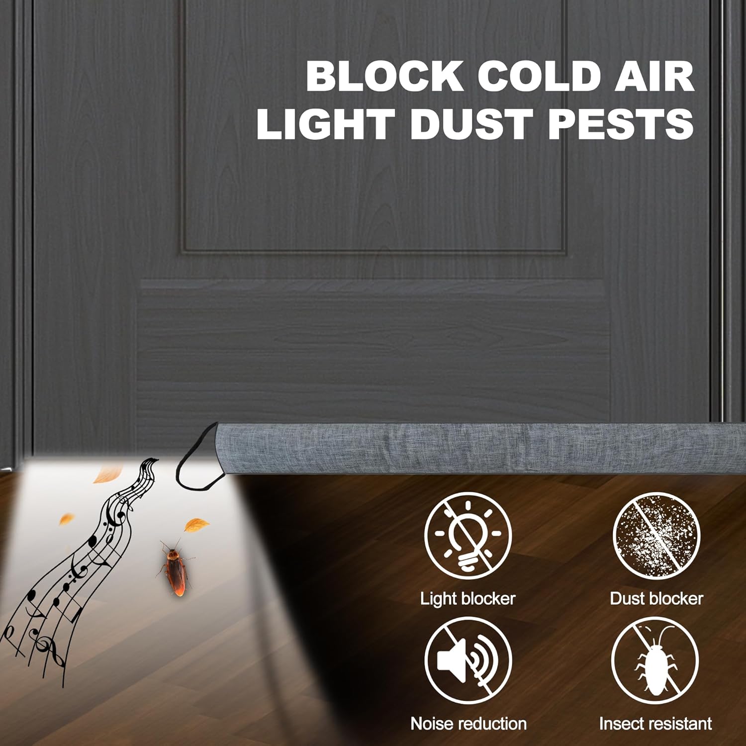 Tope de corrientes de aire frío para puerta triangular de 36 pulgadas ...