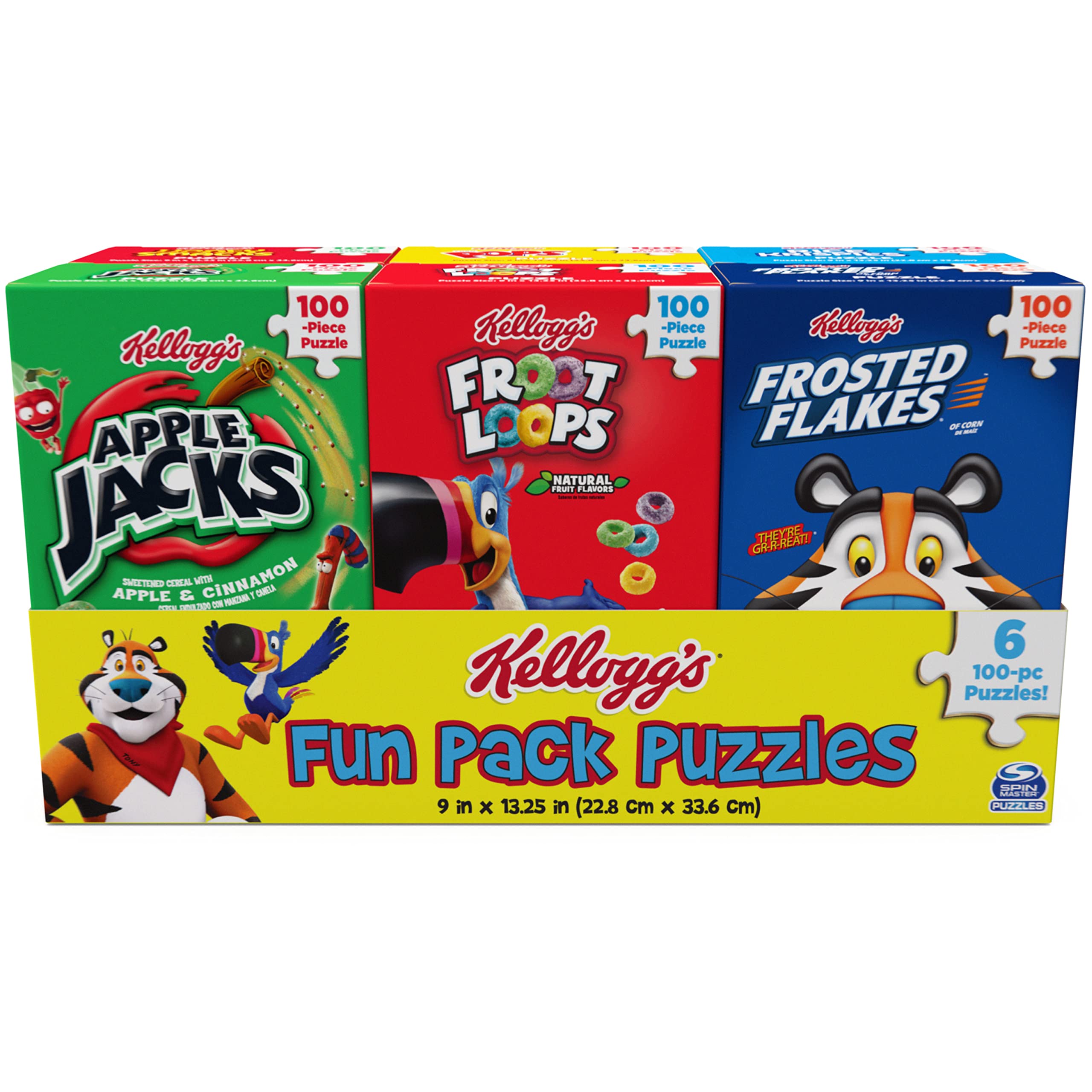 Snapklik.com : Kelloggs, Fun Pack Puzzles 6 Square Cereal Boxes Bundle ...