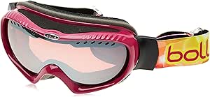 Amazon.com : Bolle Simmer Snow Goggles (Raspberry Frame/Vermillon Gun ...