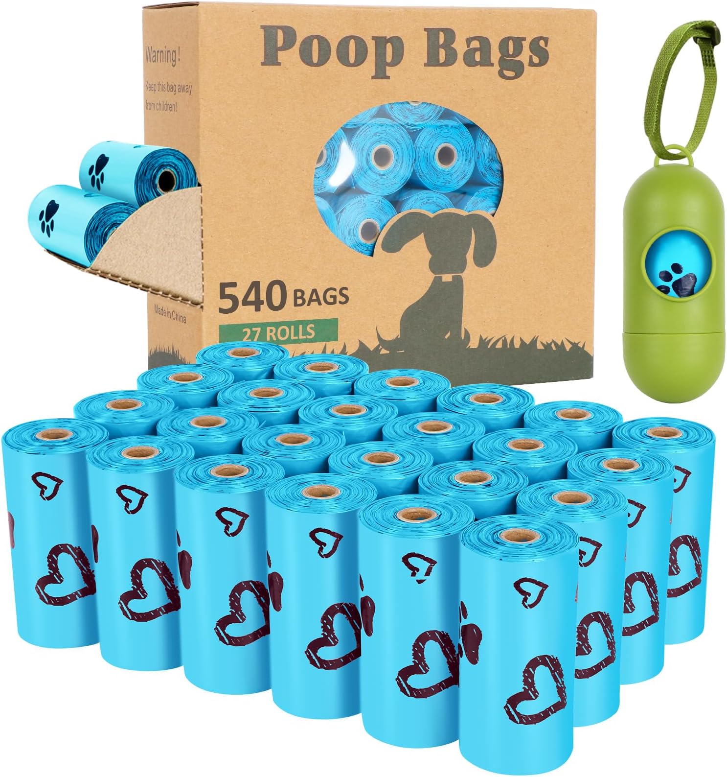 Amazon.com: Dog Poop Bag Rolls: 240 Count Poop Bags for Dogs, Extra ...