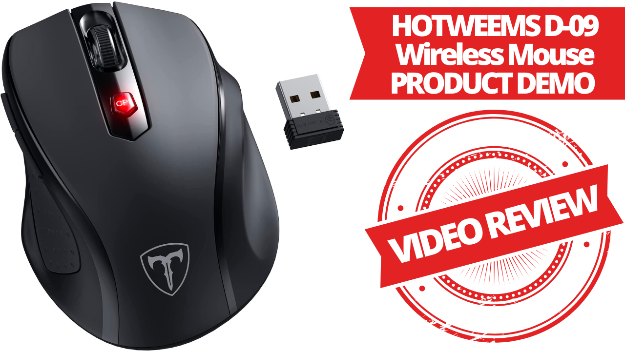Watch HOTWEEMS D-09 Wireless Mouse for Laptop Video Review! on Amazon Live