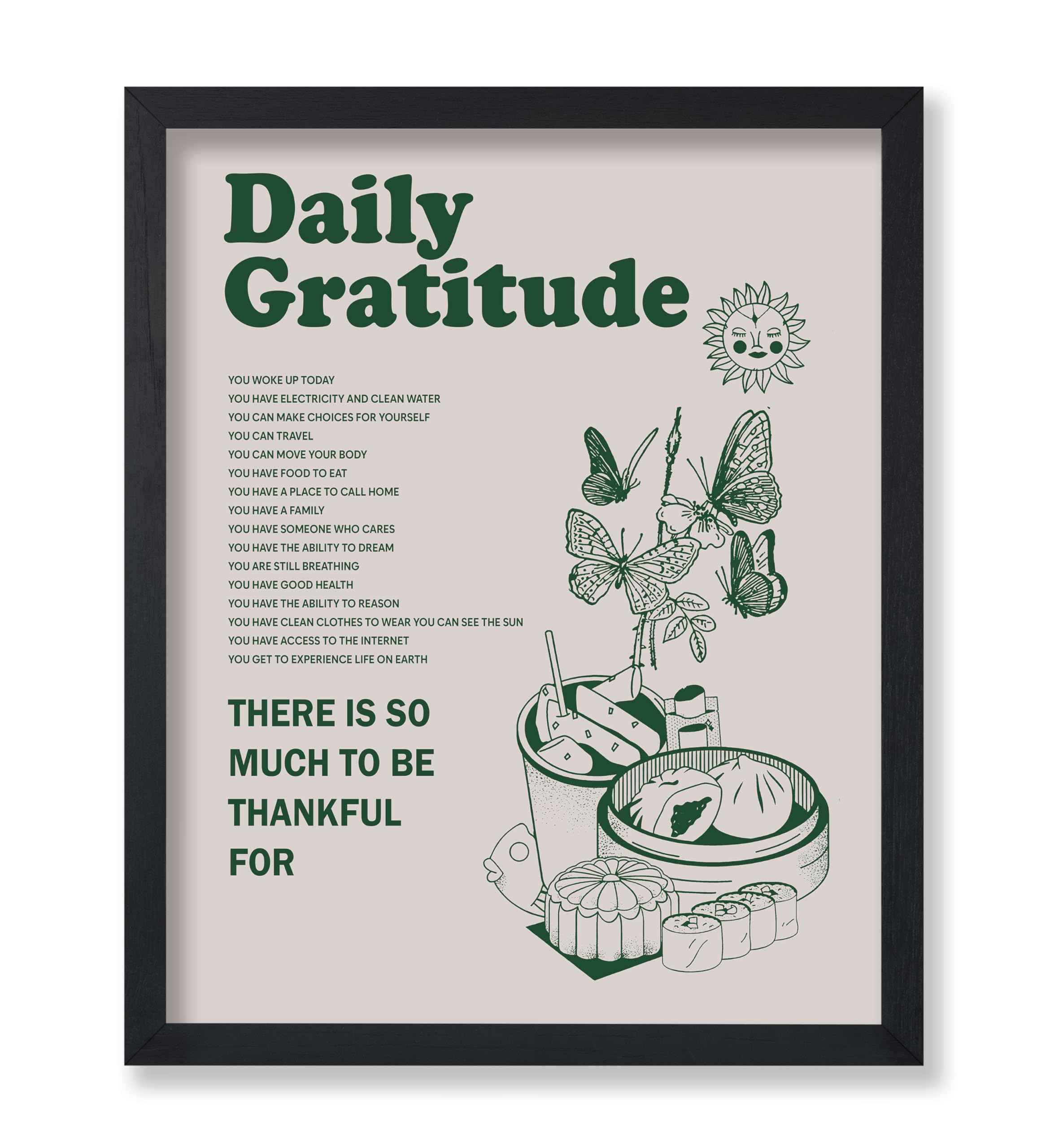 Amazon.com: Poster Master Daily Gratitude Poster - Motivational Print ...