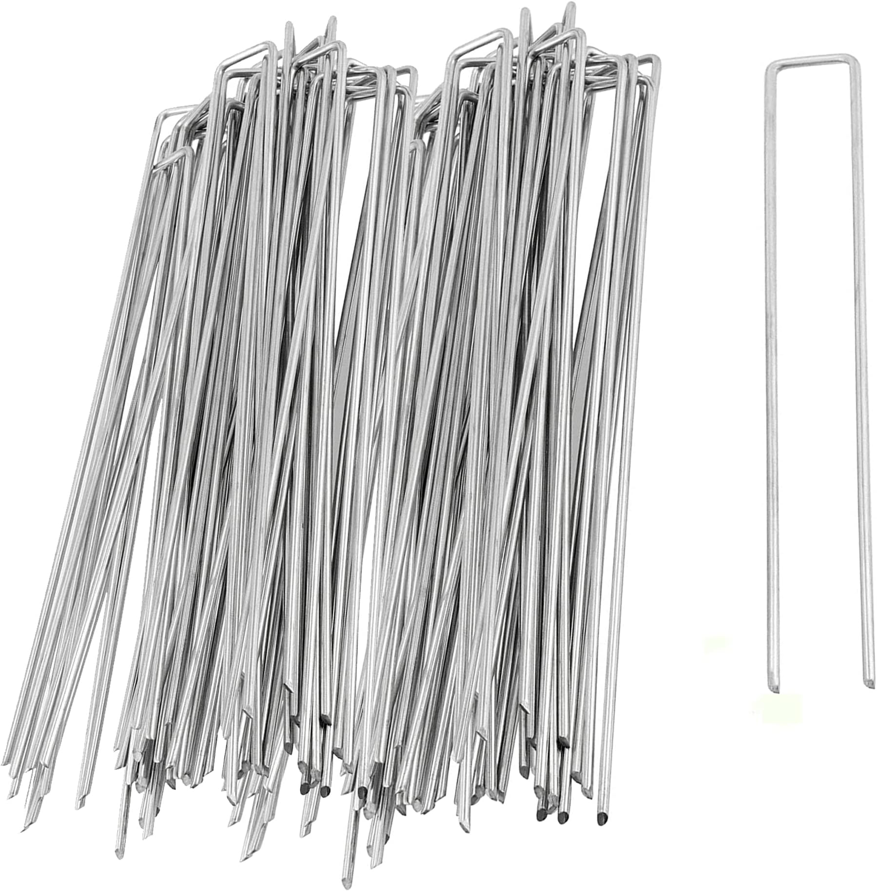 Amazon.com : HEIHAK 50 PCS 12 Inch 8 Gauge Garden Landscape Staples ...