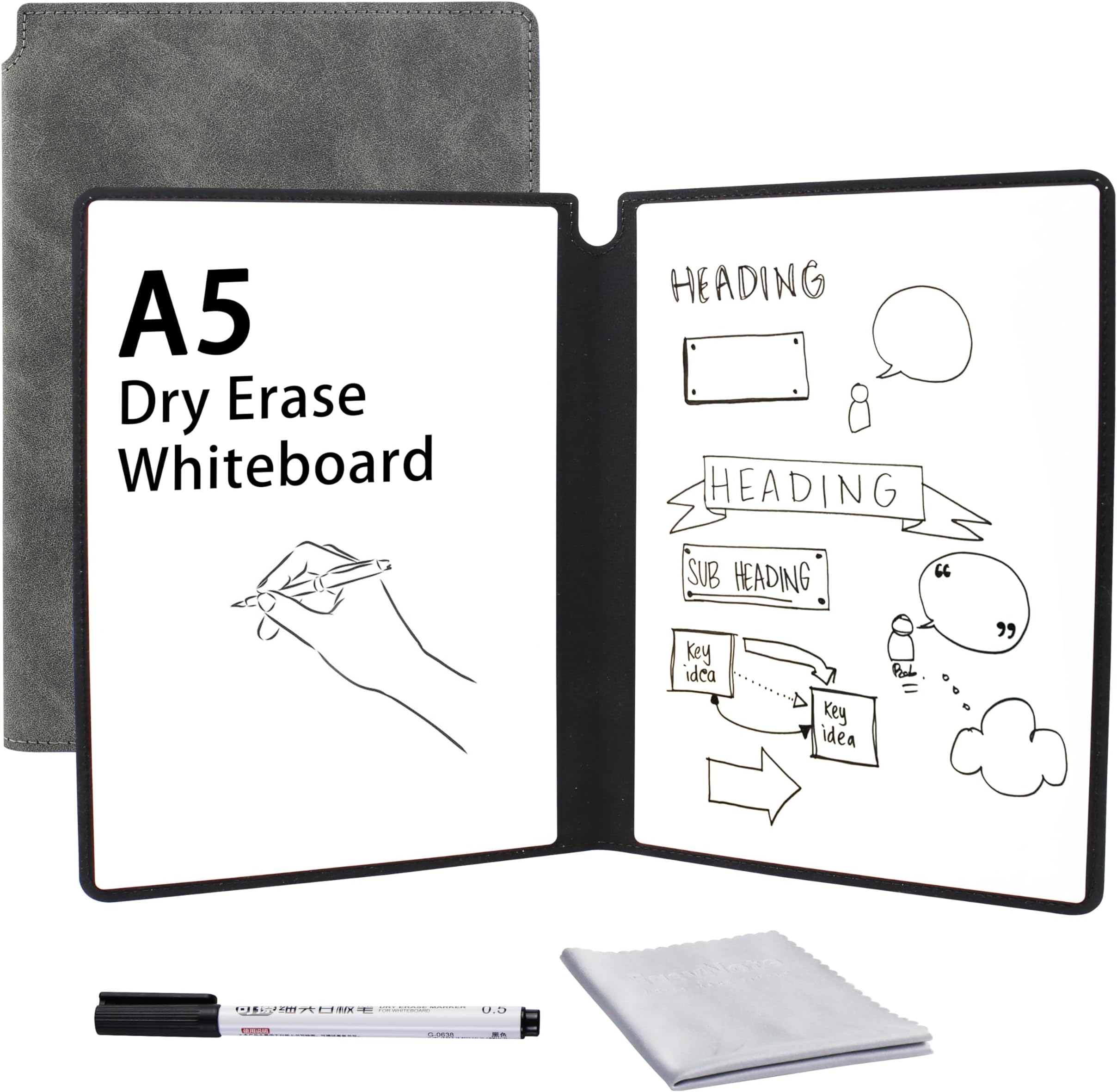 Amazon.com : NEWYES Whiteboard Notebook Erasable Meeting Notebook Dry ...
