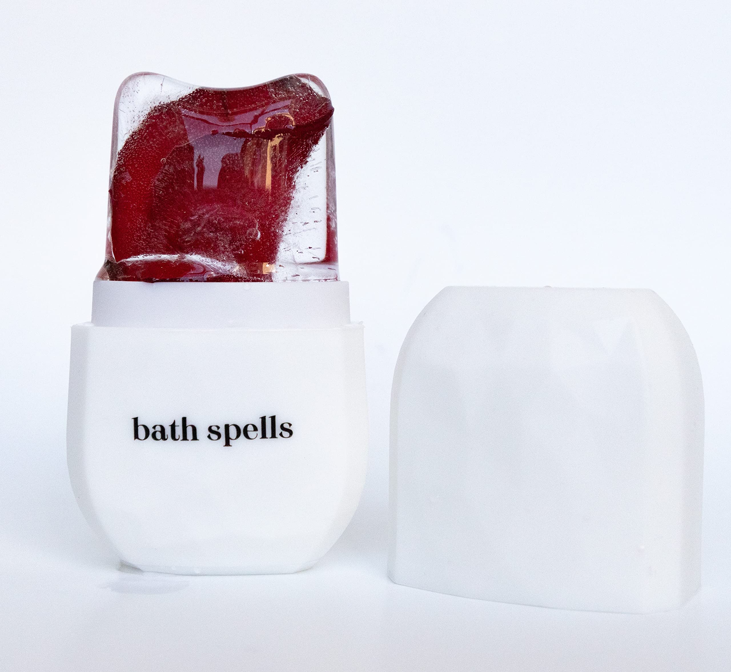 Bath Spells Ice roller for face and eye, Reusable V-shaped silicone ice ...