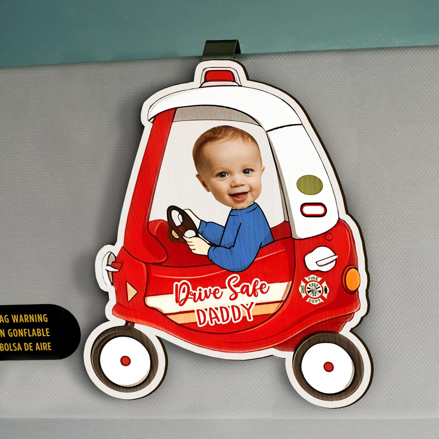 Amazon.com - V-DECORPARKS Personalized Car Picture Frame Visor Clip ...