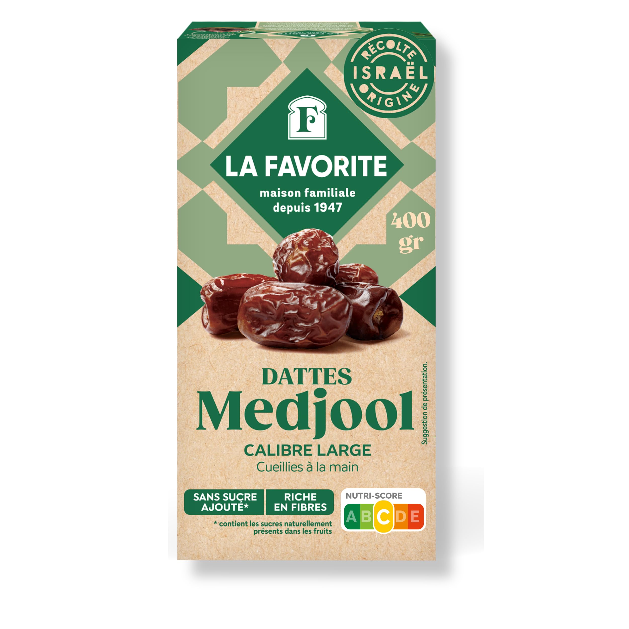 La Favorite - Dattes Medjool 400 g - Dattes Calibre Large avec Noyau ...
