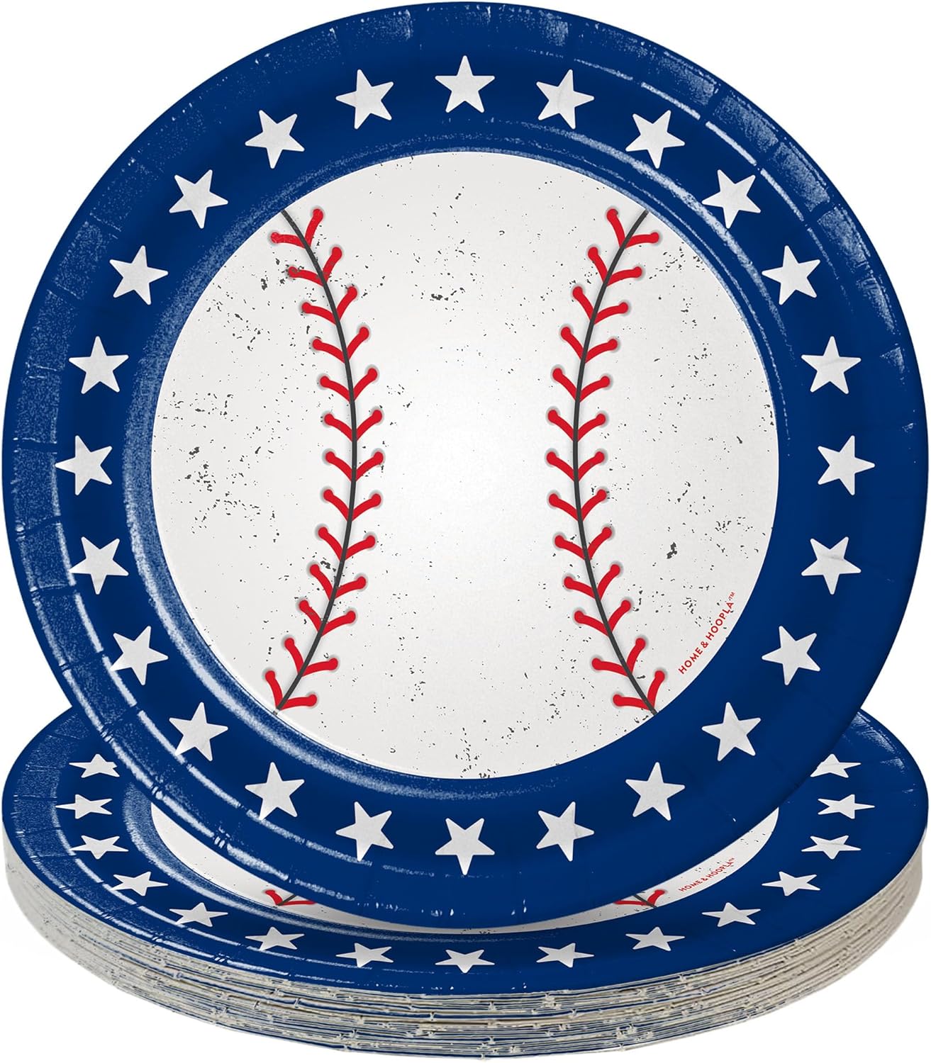 Amazon.com: HOME & HOOPLA Baseball Party Supplies - Red, White, & Blue ...