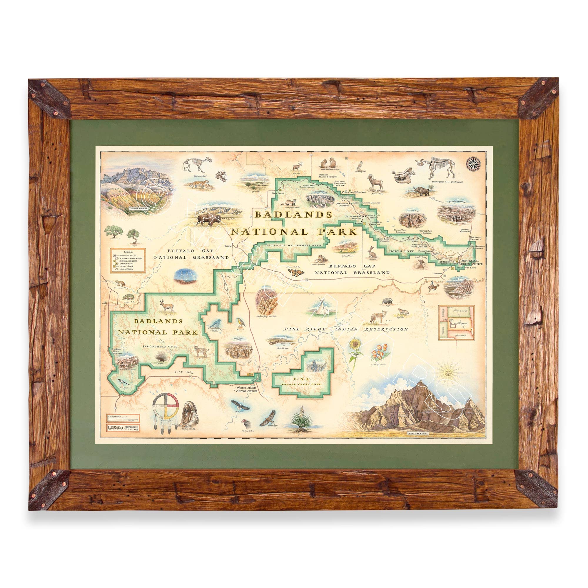 Badlands Large Map