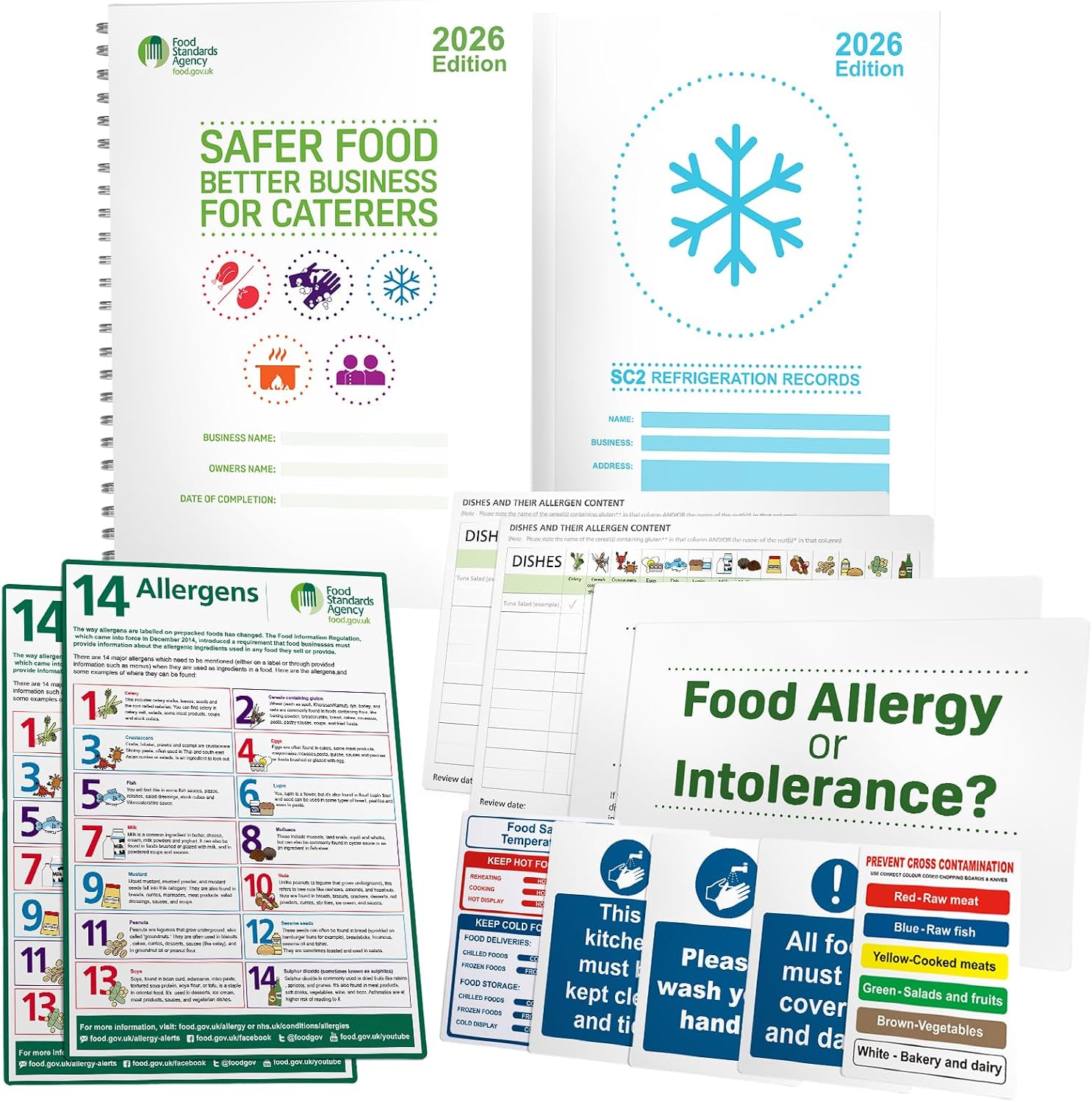 Safer Food Better Business 2026, including Food Hygiene Record Book ...