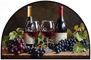 Amazon.com: HUXINO Half Circle Door Mat for Wine Lovers, Non-Slip ...